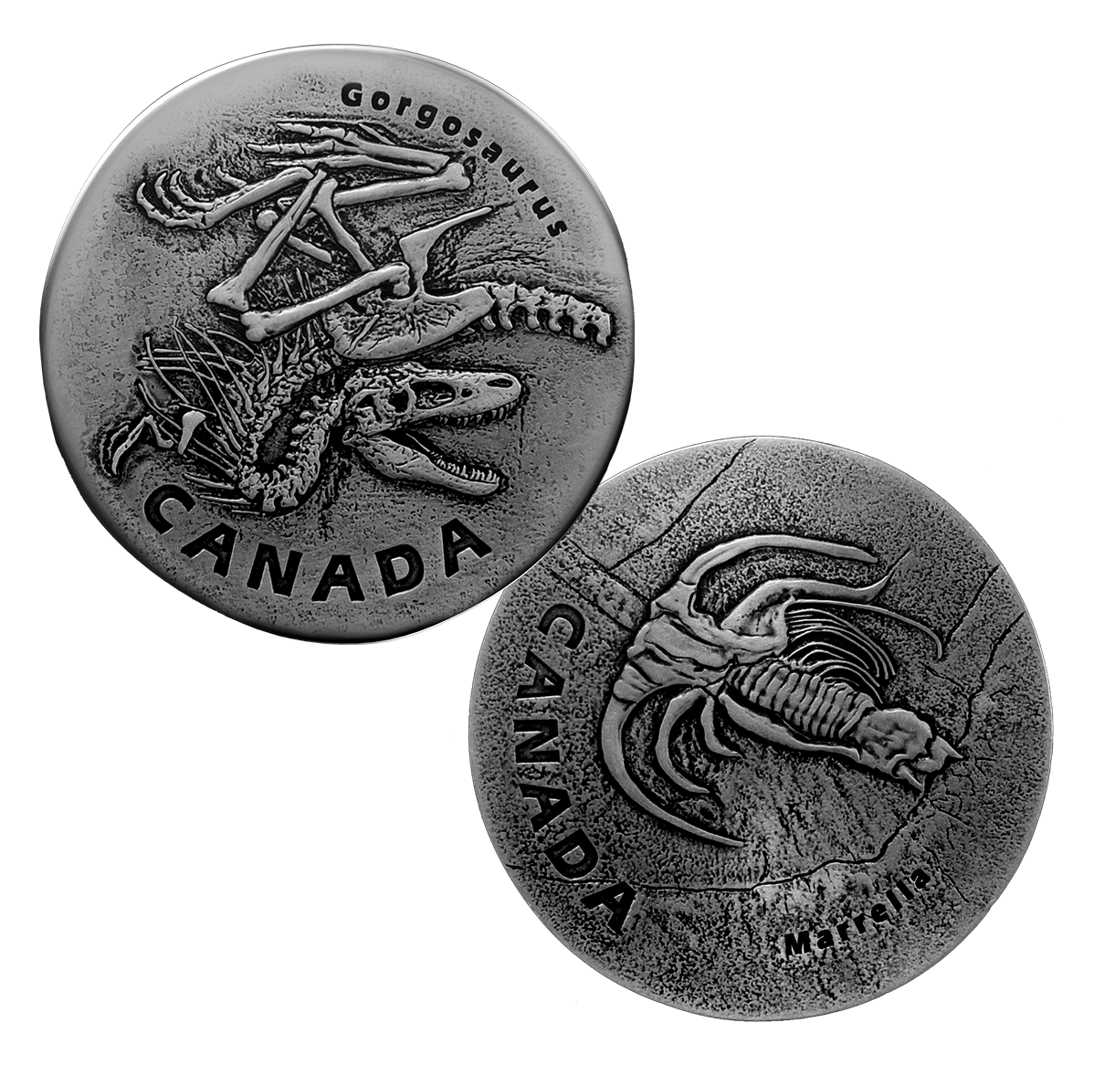 1 oz. Pure Silver 2-Coin Subscription - Ancient Canada - Mintage: 5,500 ...