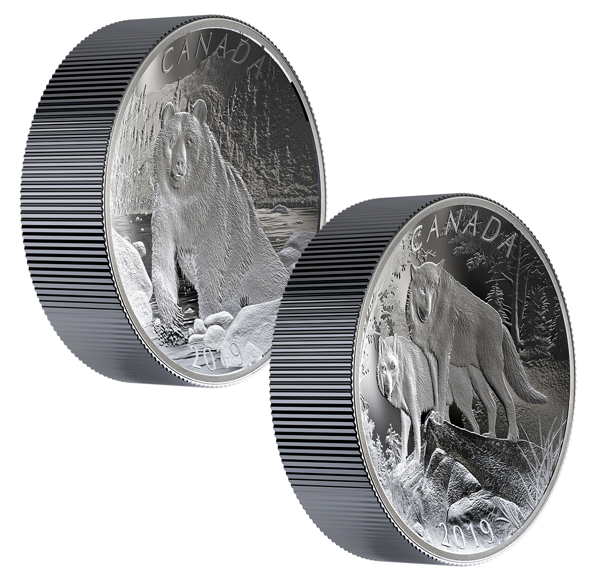 Nature's Grandeur - 10 oz. Pure Silver Double-Concave 2-Coin ...