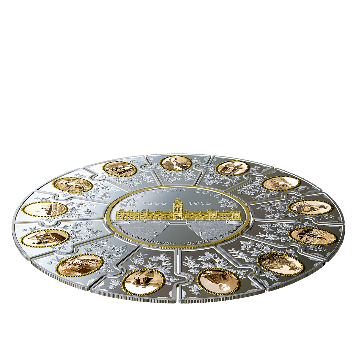 Pure Silver Puzzle Coin Set - Connecting Canadian History (1866-1916 ...