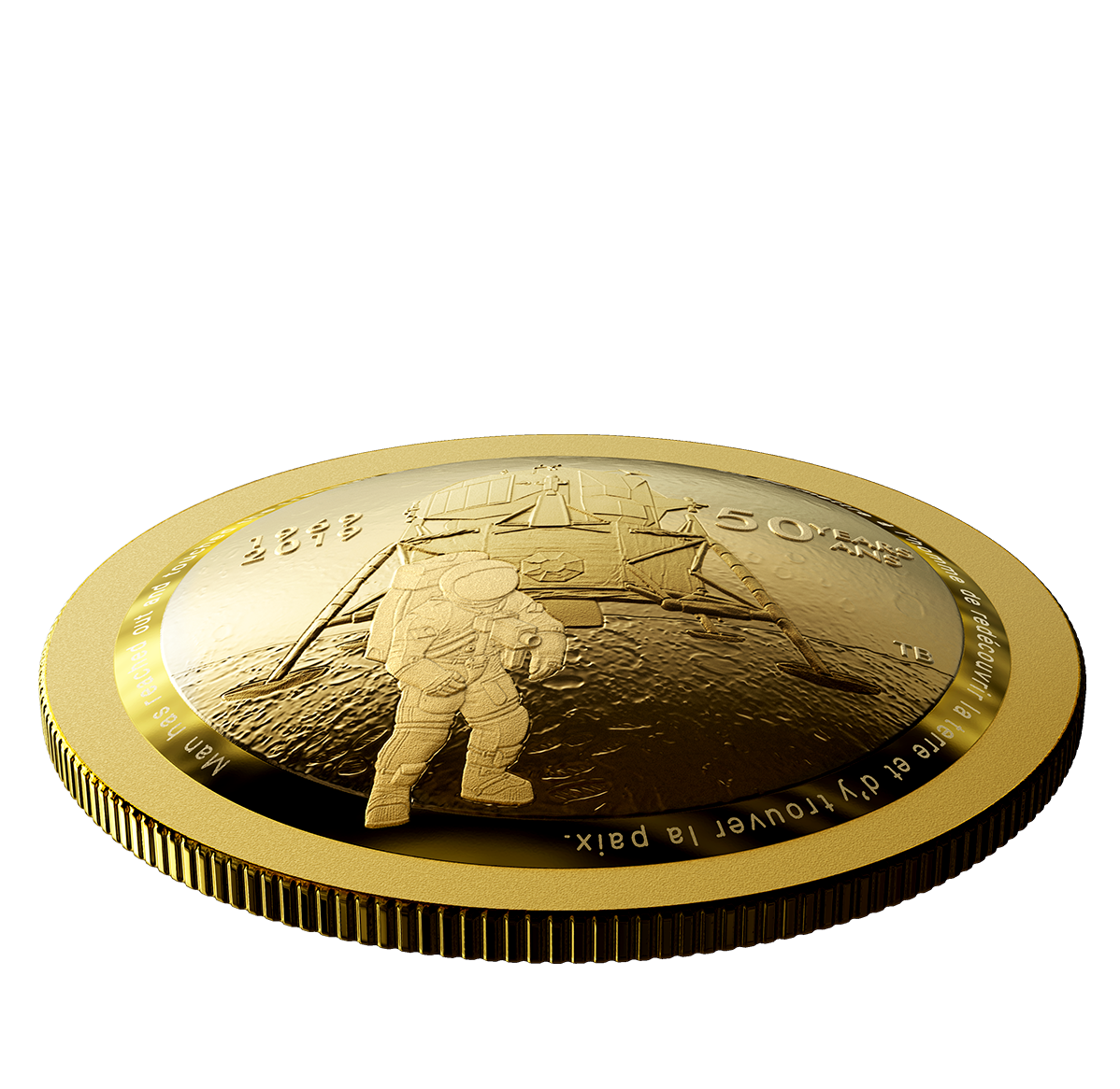Pure Gold Coin - 50th Anniversary of the Apollo 11 Moon Landing | The ...