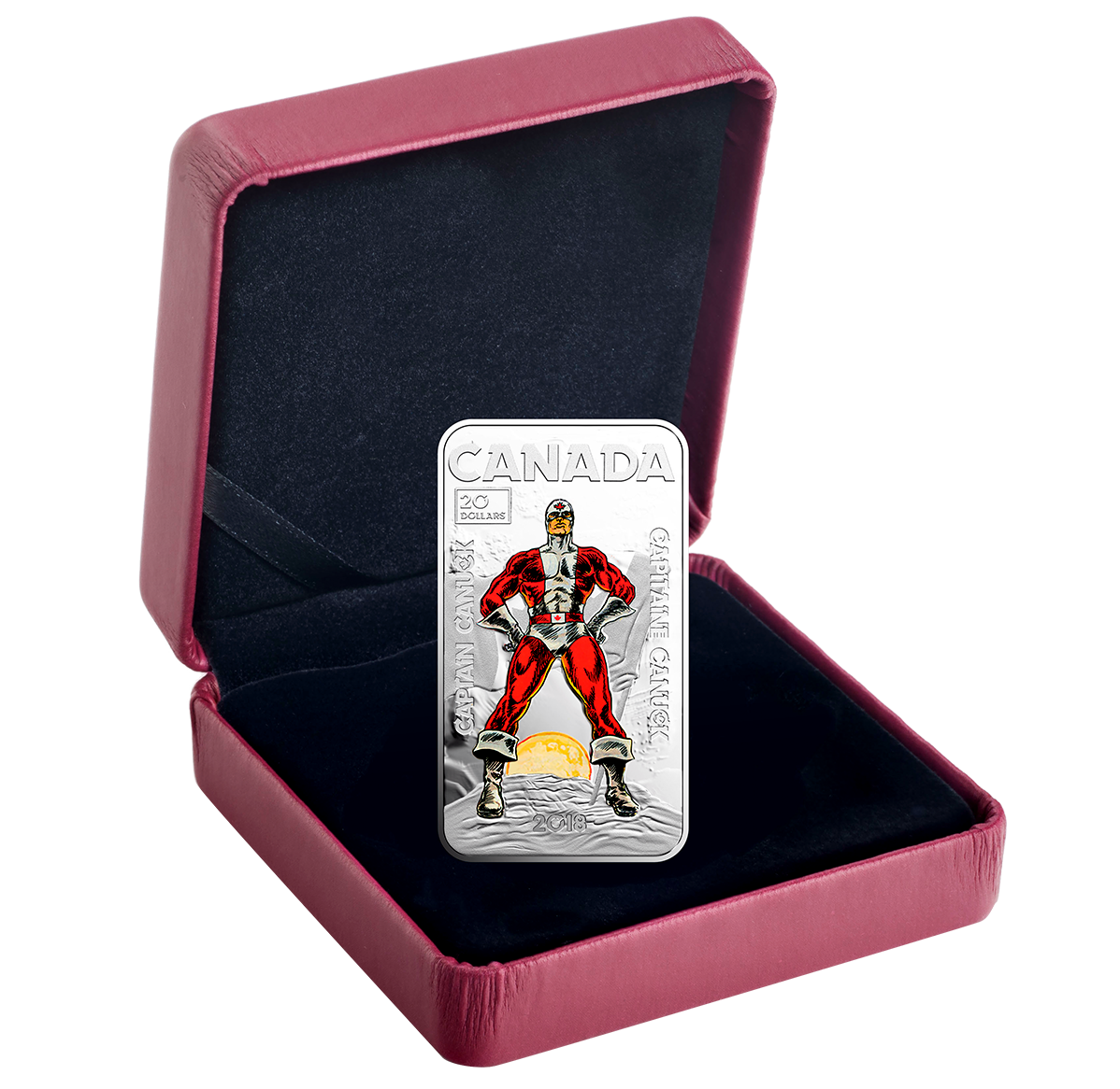 CERTIFICAT SIGNÉ PAR L’ARTISTE RICHARD COMELY! Pièce colorée de 1 oz en ...