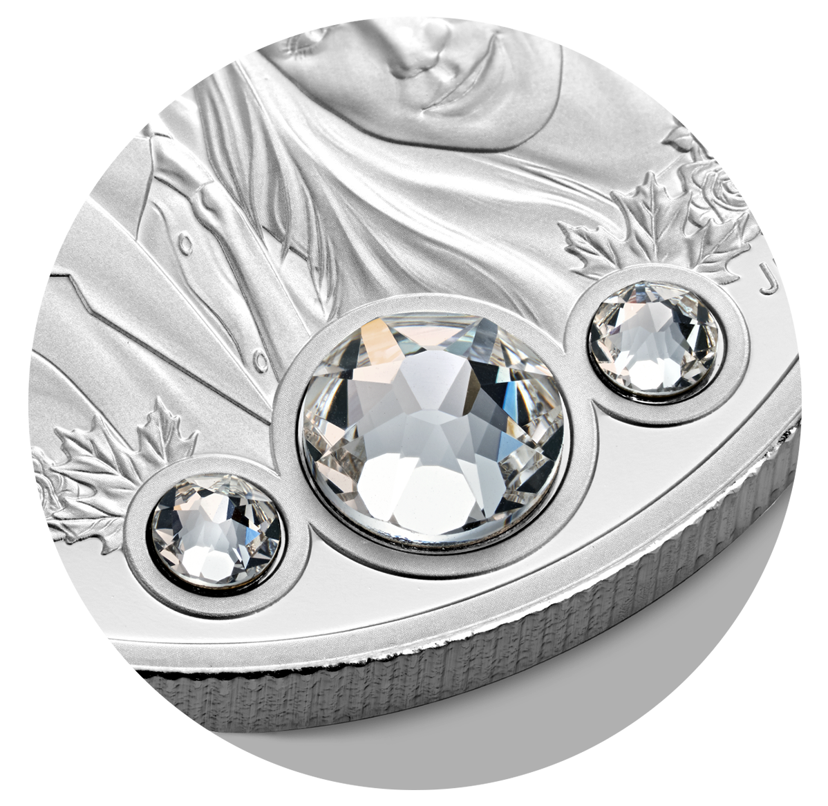 1 oz. Pure Silver Coin made with Swarovski® Crystals - The Royal ...