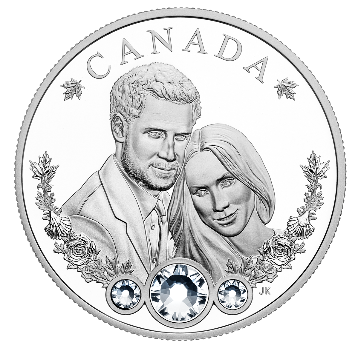 1 oz. Pure Silver Coin made with Swarovski® Crystals - The Royal ...