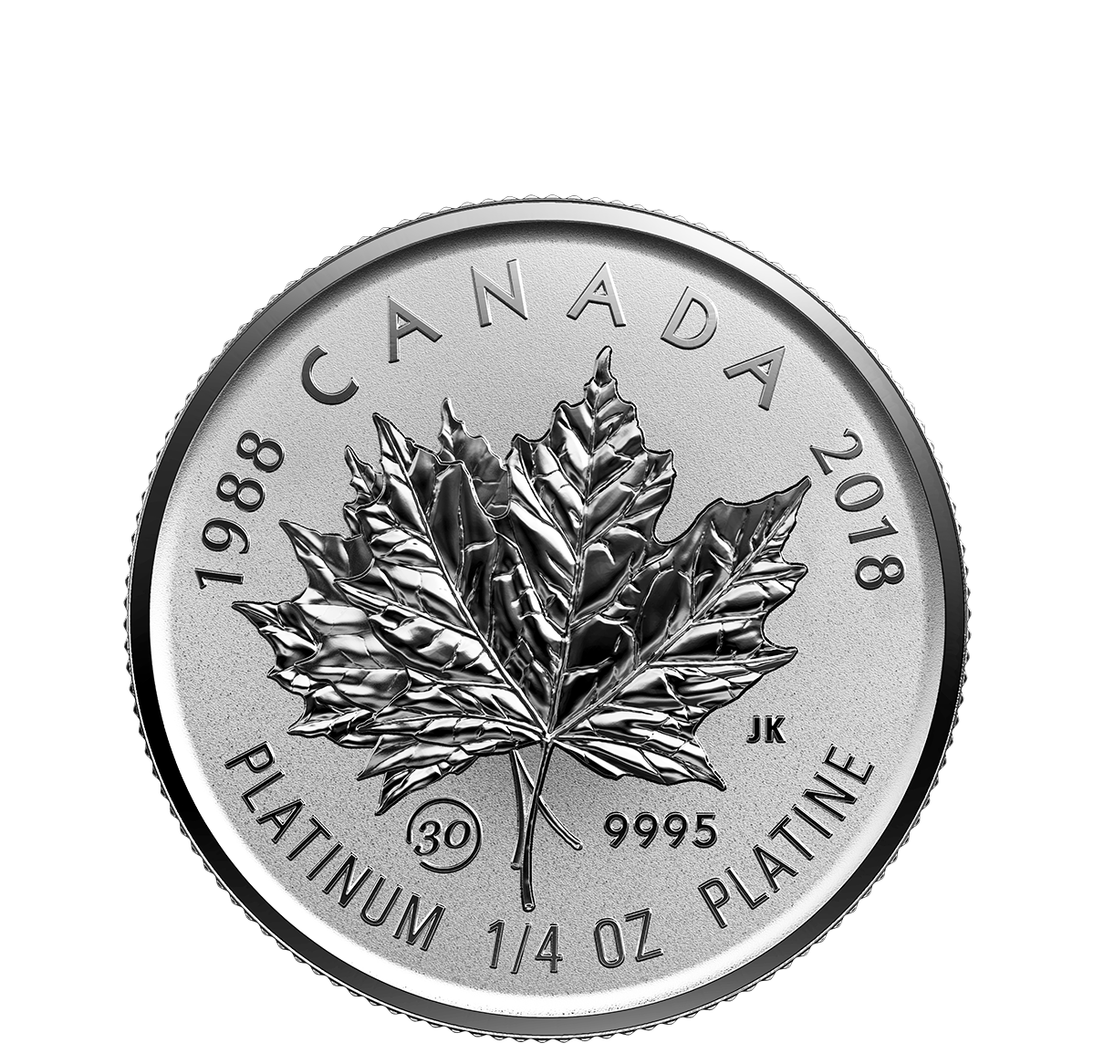 Pure Platinum 4-Coin Fractional Set - The 30th Anniversary of the ...