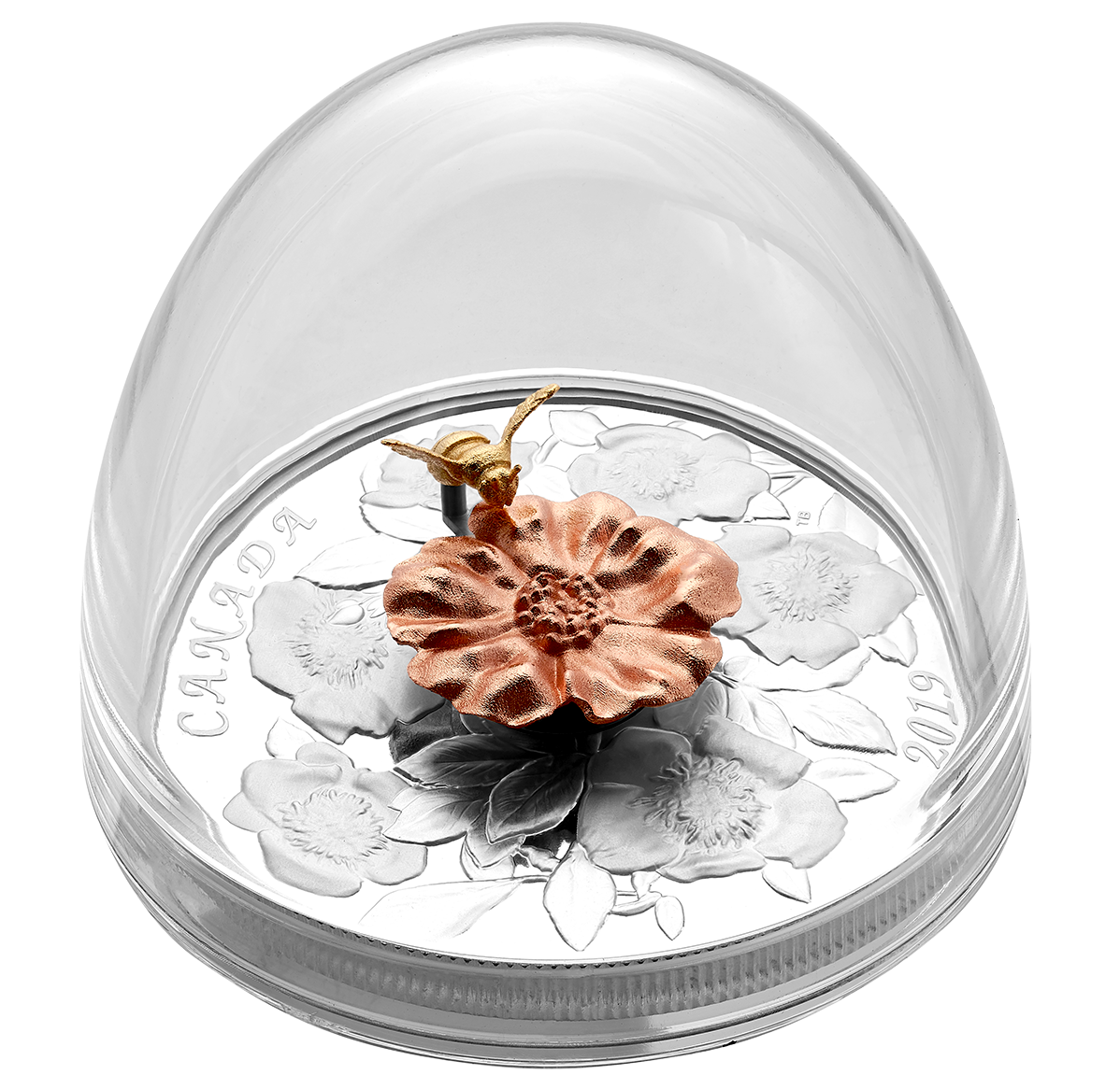 5 oz. Pure Silver Coin - The Bumble Bee and the Bloom - Mintage: 1,200 ...