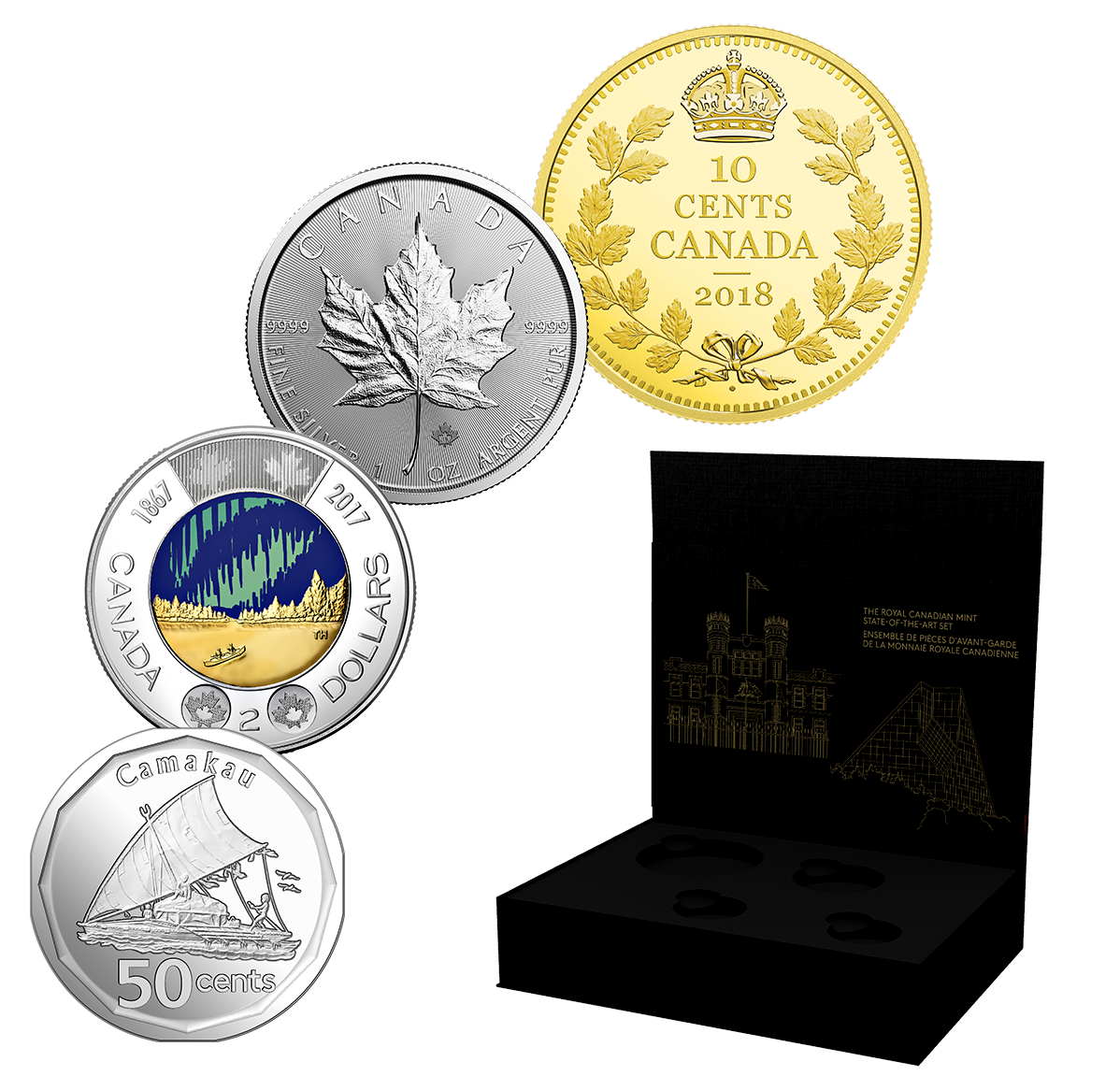 2018 State-of-the-Art 4-Coin Set - Mintage: 4,500 | The Royal Canadian Mint