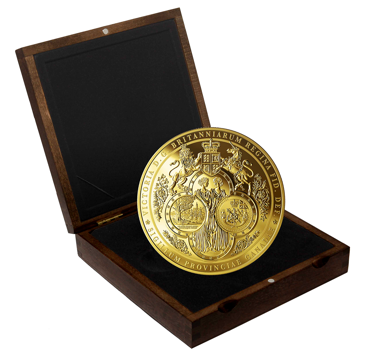 One Kilogram Pure Gold Coin - The Great Seal of the Province of Canada ...