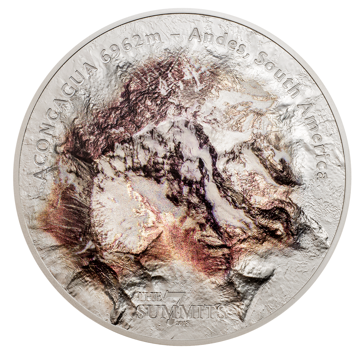 5 oz. Pure Silver Coin - Aconcagua: 7 Summits Series - Mintage: 777 ...