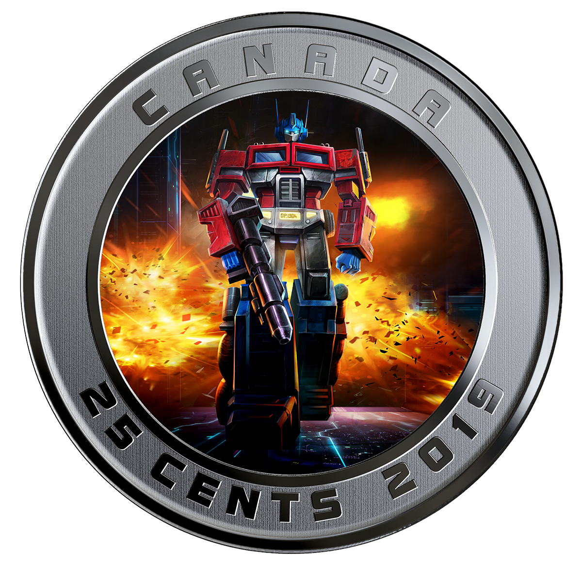 3D Lenticular Coin - OPTIMUS PRIME (2019) | The Royal Canadian Mint