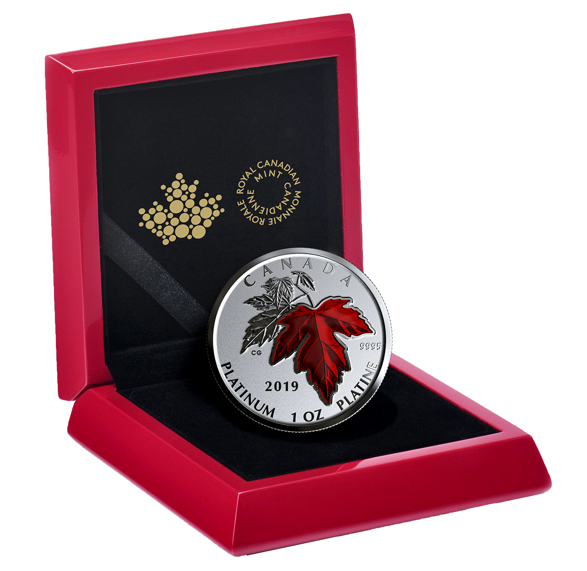 1 oz. Pure Platinum Coin - Maple Leaf Forever - Mintage: 250 (2019 ...