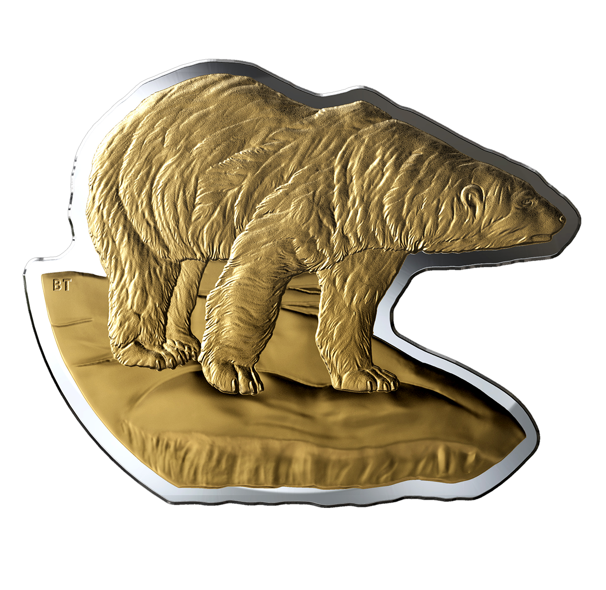Pure Silver Coin - Real Shapes: The Polar Bear - Mintage: 1,200 (2020 ...