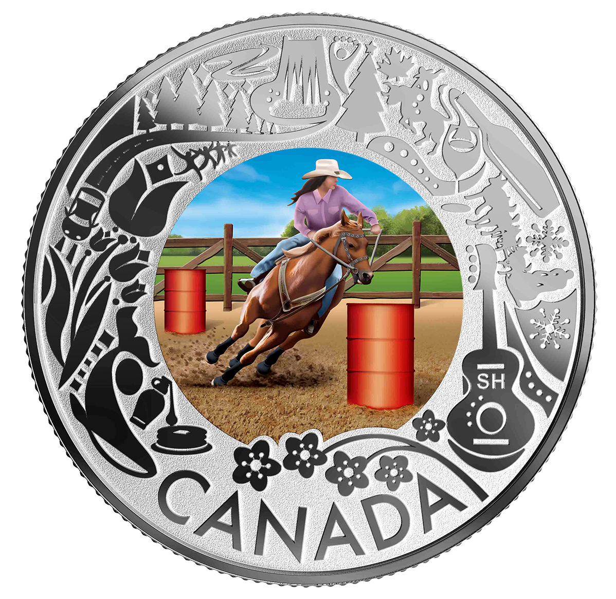 Pure Silver Coloured Coin - Rodeo: Celebrating Canadian Fun and ...