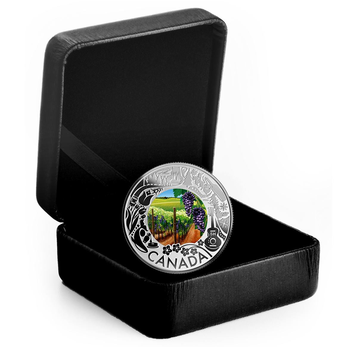 Pure Silver Coloured Coin - Wine Tasting: Celebrating Canadian Fun and ...