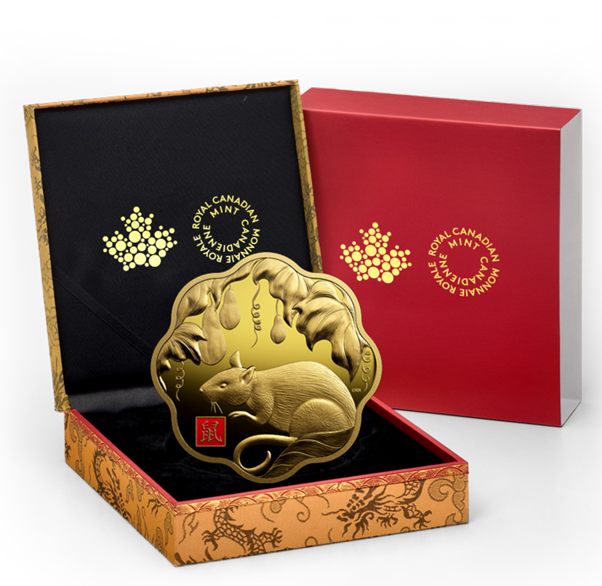 Pure Gold One Kilogram Lunar Lotus Coin - Year of the Rat - Mintage: 10 ...