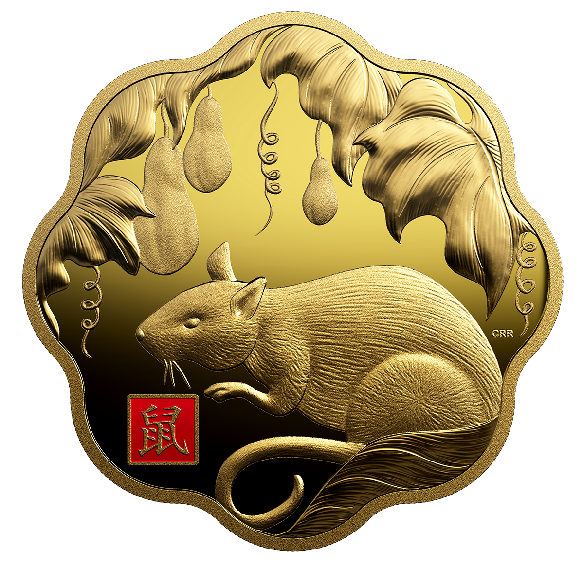 Pure Gold One Kilogram Lunar Lotus Coin - Year of the Rat - Mintage: 10 ...