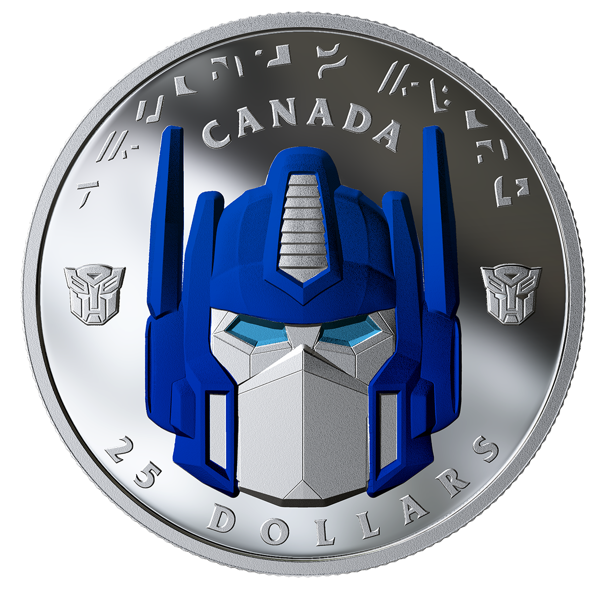 Optimus Prime Silver Coin | The Royal Canadian Mint