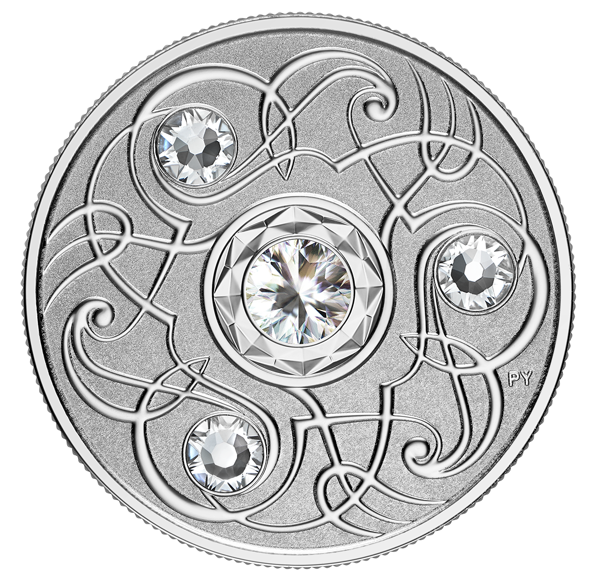 2020 April Birthstone - Pure Silver Coin made with Swarovski ® Crystals ...