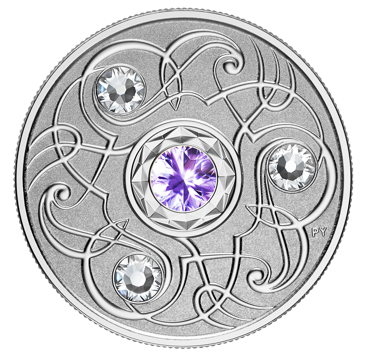 2020 December Birthstone - Pure Silver Coin made with Swarovski ...