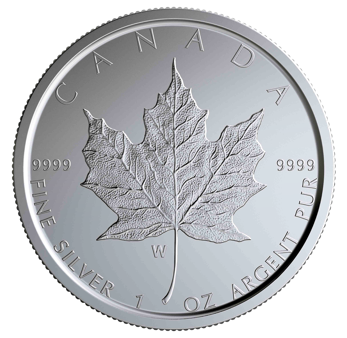 Pure Silver Coin – 'W' Mint Mark: Silver Maple Leaf (Winnipeg, 2020 ...
