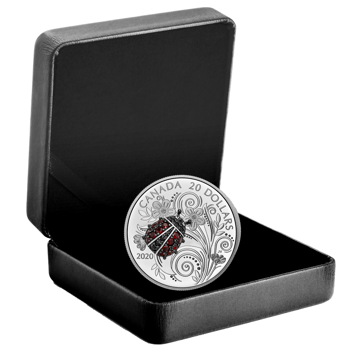 1 oz. Pure Silver Coin - Bejeweled Bugs: Ladybug - Mintage: 3,000 (2020 ...