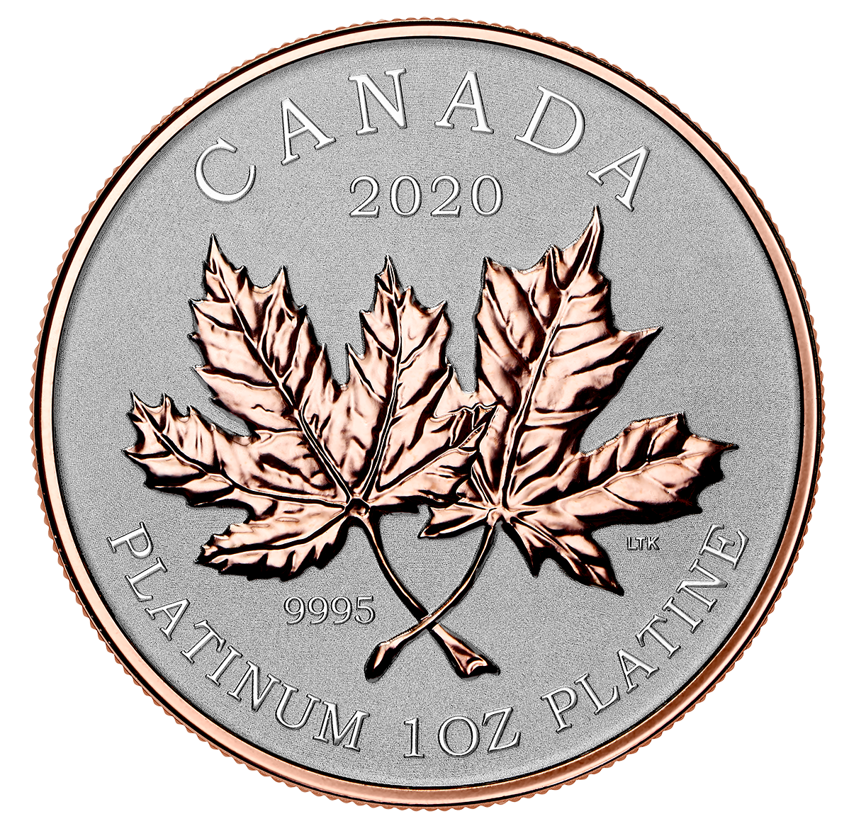 1 oz. Pure Platinum Coin - Maple Leaf Forever (2019) | The Royal ...