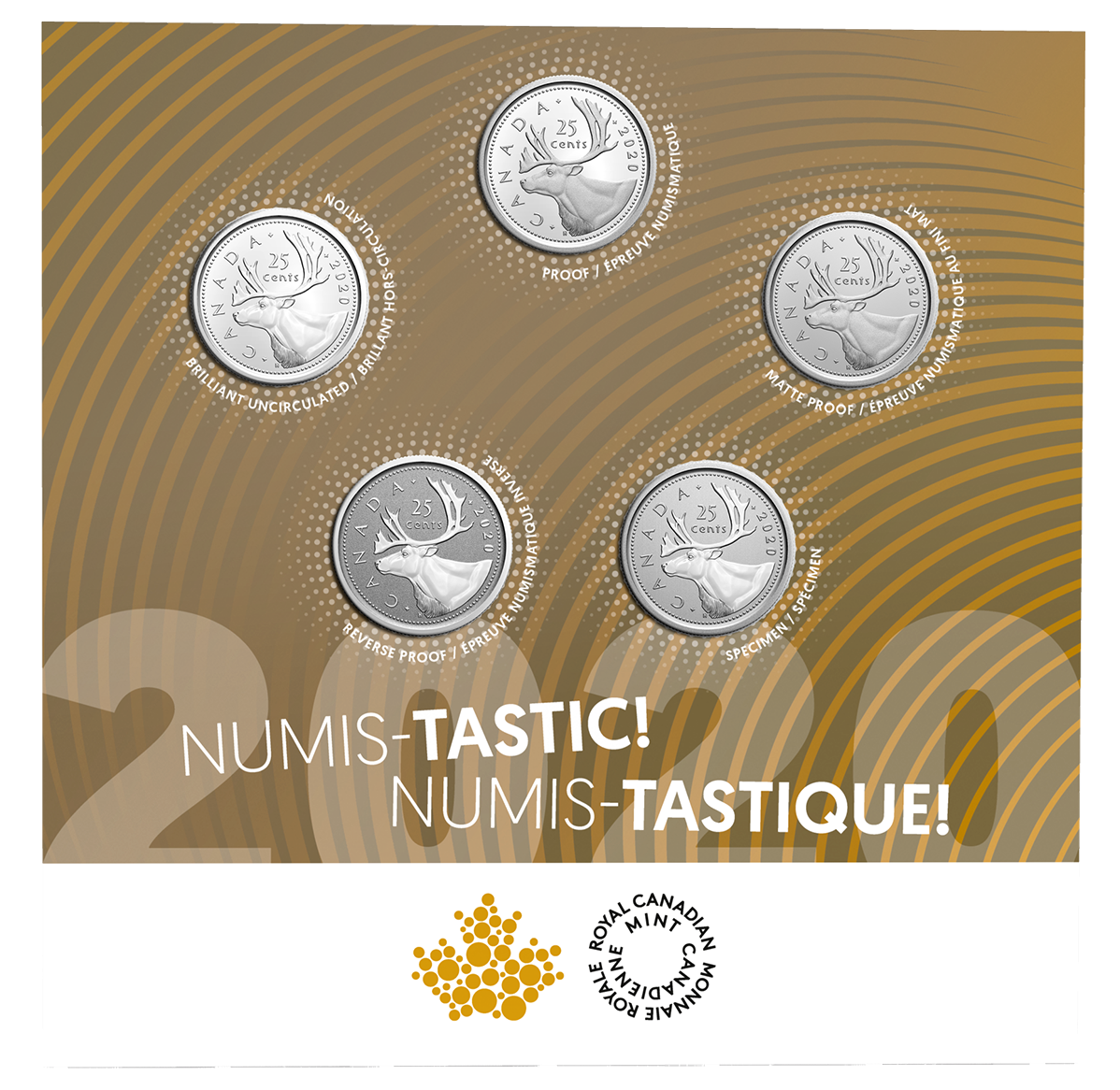 Numis-tastic! 5-coin Set (2020) | The Royal Canadian Mint