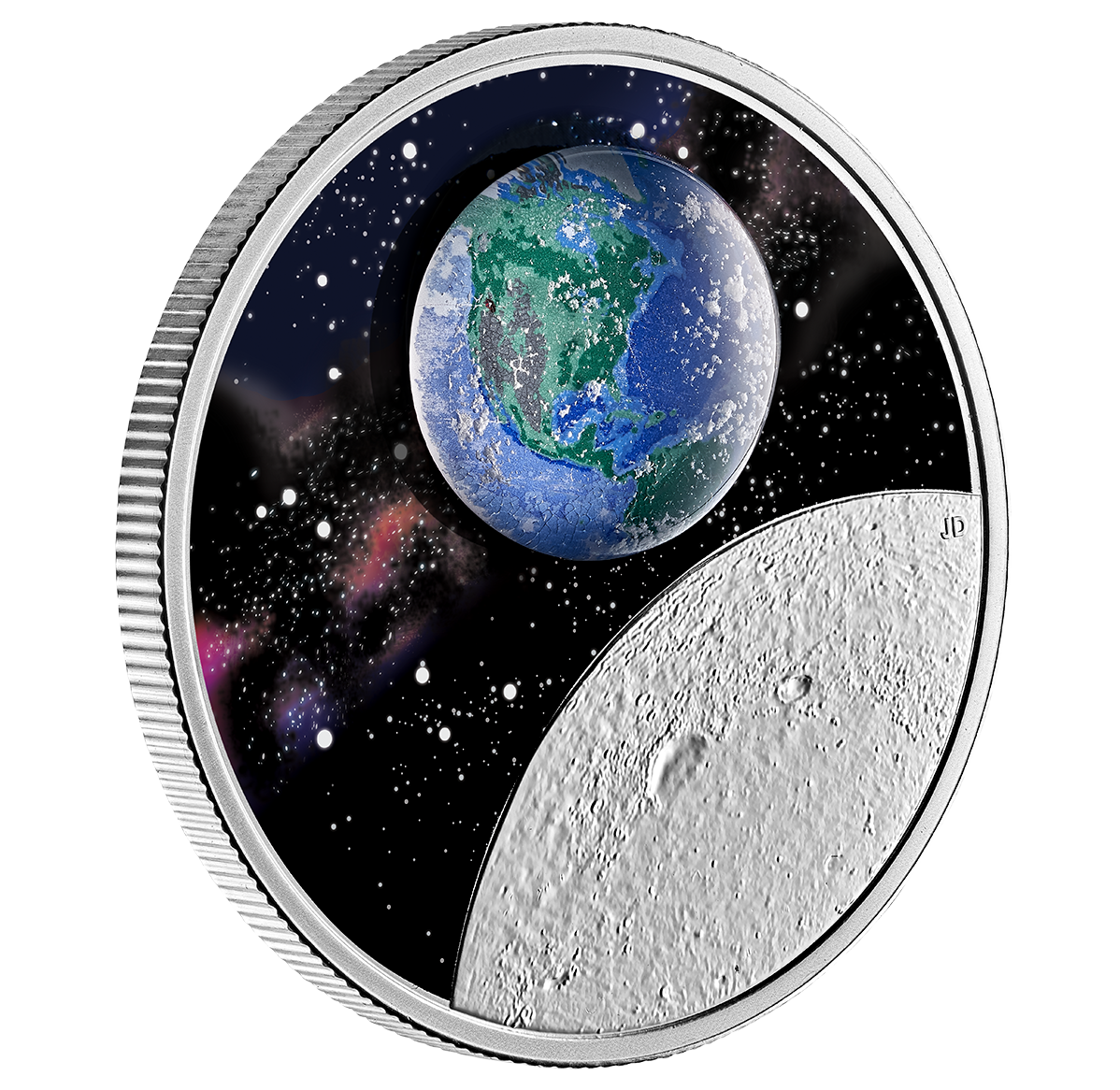 1 oz. Pure Silver Glow-in-the-Dark Coin - Mother Earth: Our Home ...