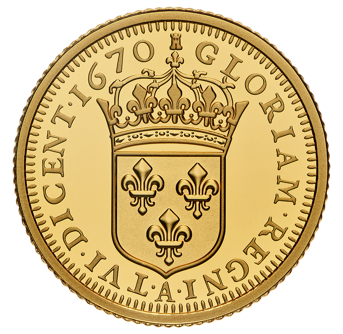 Pure Gold Coin – Relics of New France: Louis XIV 15 Sol – Mintage: 1000 (2020) | The Royal ...