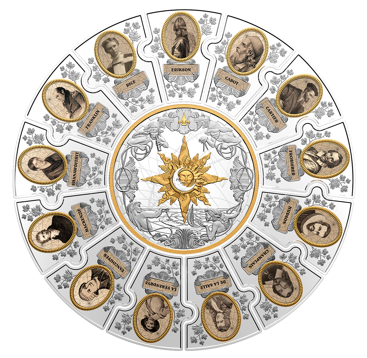 Pure Silver Puzzle Coin Set - The Four Winds: Pathfinders in Canada ...