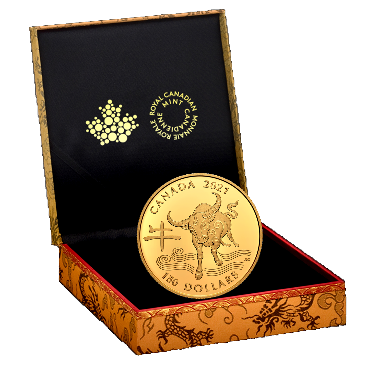 18-karat Gold Coin - Year of the Ox - Mintage: 1,500 (2021) | The Royal ...
