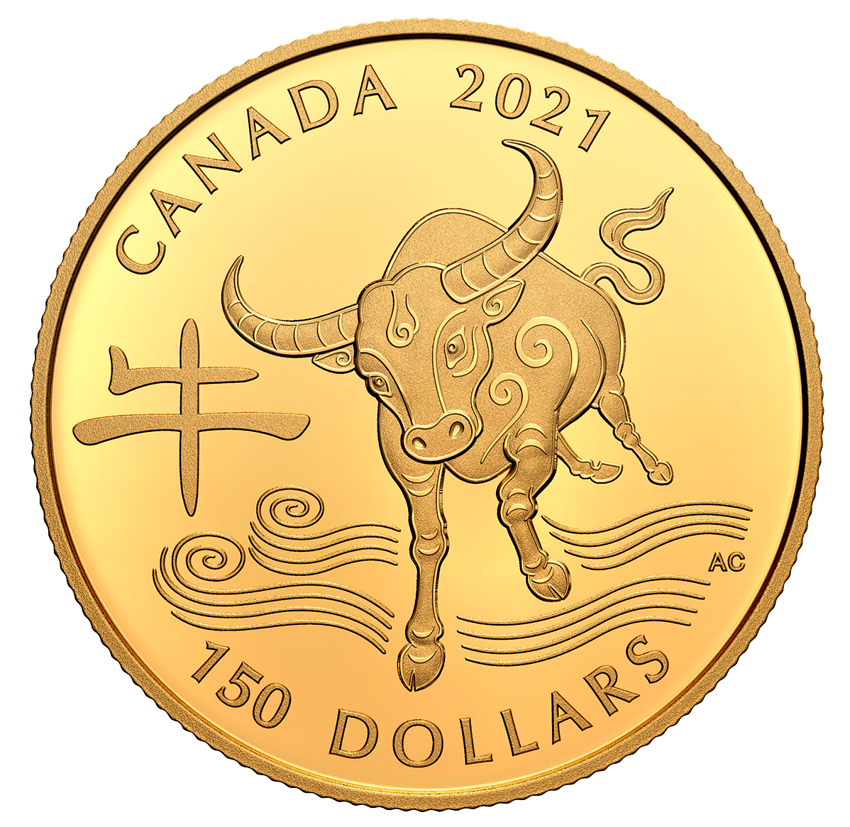 18-karat Gold Coin - Year of the Ox - Mintage: 1,500 (2021) | The Royal ...
