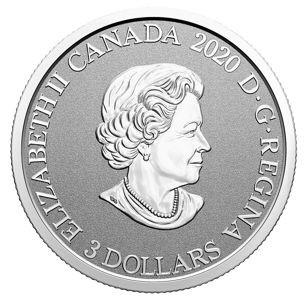 Pure Silver Coloured Coin – Blue Flag Iris: Floral Emblems of Canada ...