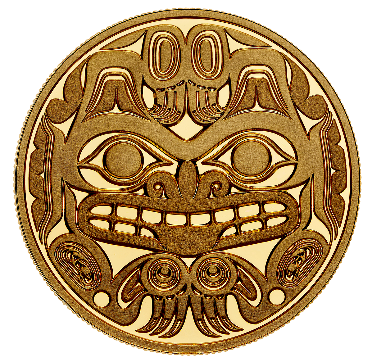 1 oz. Pure Gold Coin - Bill Reid: Xhuwaji, Haida Grizzly Bear - Mintage ...