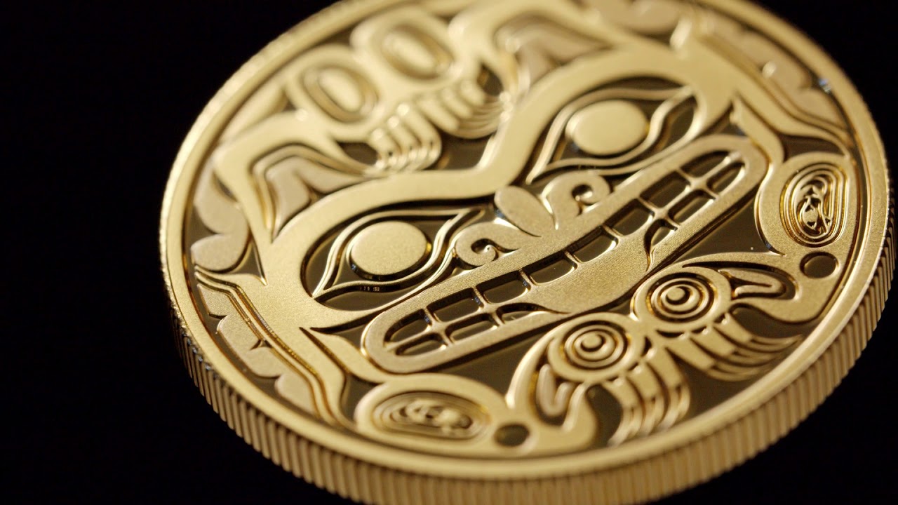 1 oz. Pure Gold Coin - Bill Reid: Xhuwaji, Haida Grizzly Bear - Mintage ...