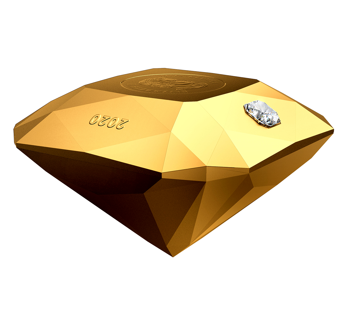 Pure Gold Diamond-Shaped Coin – Forevermark Diamond (2020) | The Royal ...
