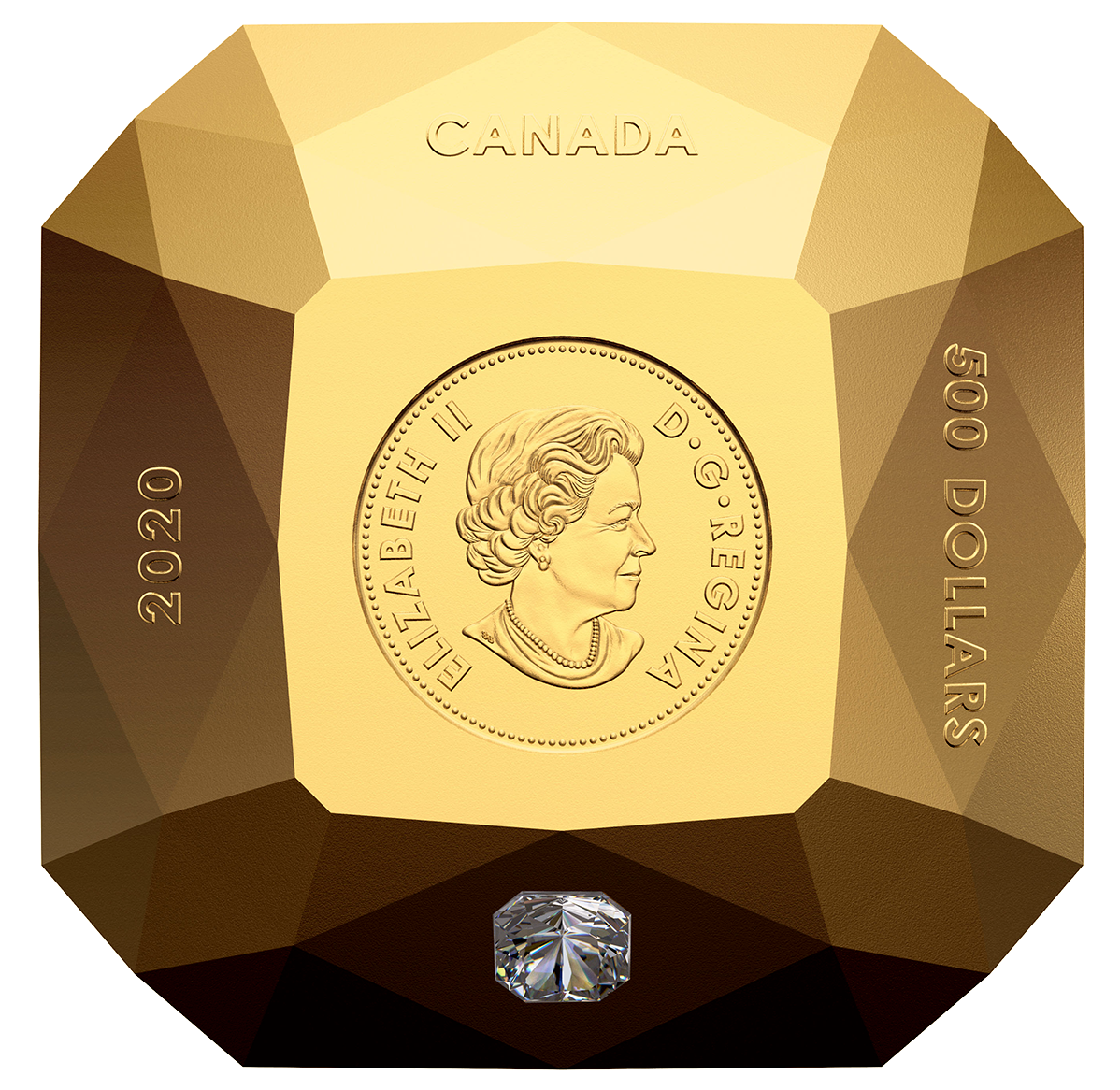 Pure Gold Diamond-Shaped Coin – Forevermark Diamond (2020) | The Royal ...