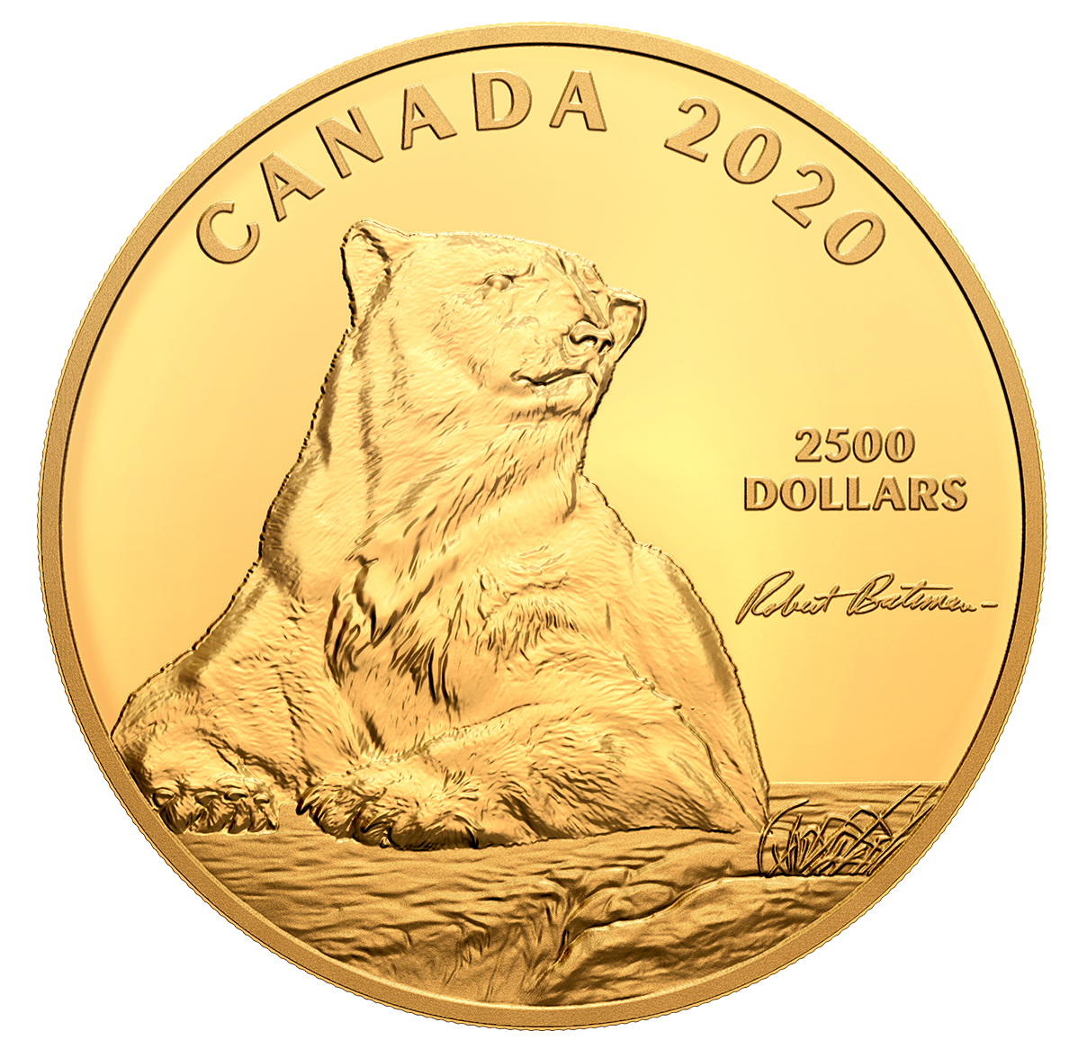 1 Kilogram Pure Gold Coin - Robert Bateman's Summertime Polar Bear ...