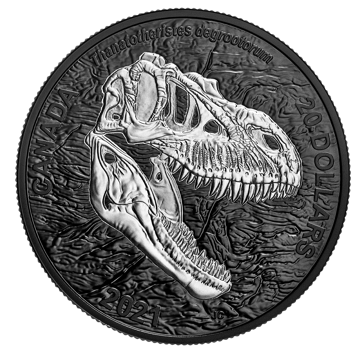 1 oz. Pure Silver Coin - Discovering Dinosaurs: Reaper of Death (2021 ...