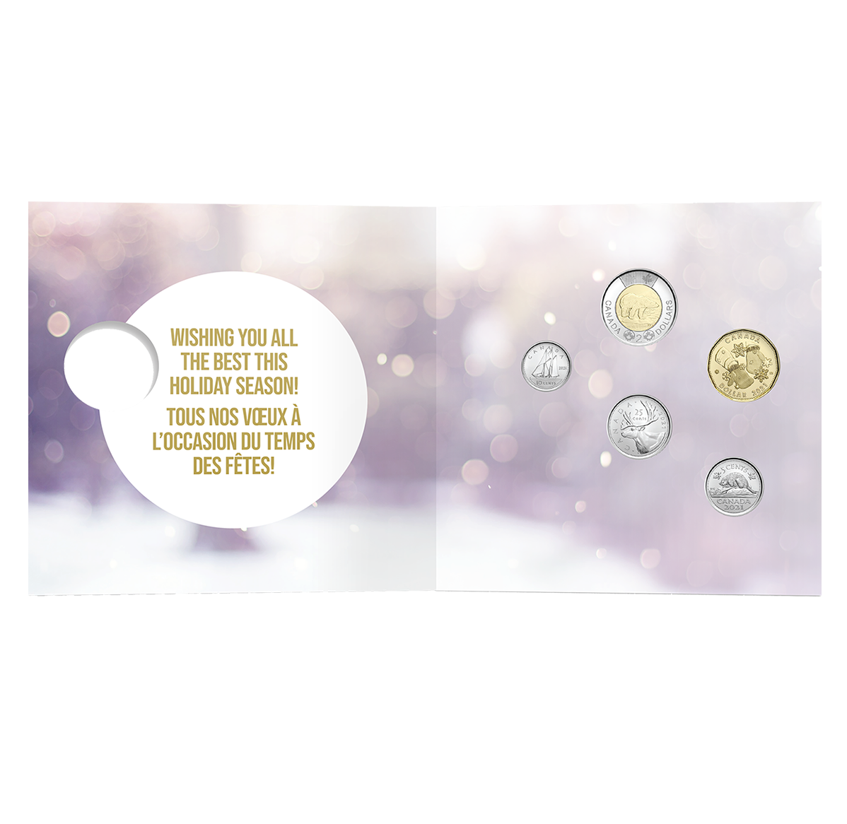 Holiday 5-Coin Gift Card Set | The Royal Canadian Mint
