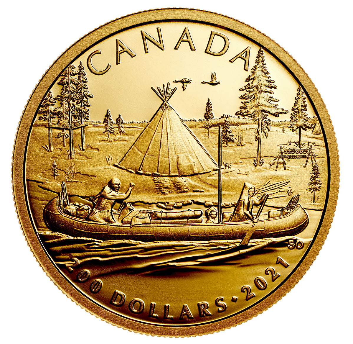 Pure Gold Coin - Early Canadian History: The Fur Trade - Mintage: 1,200 ...