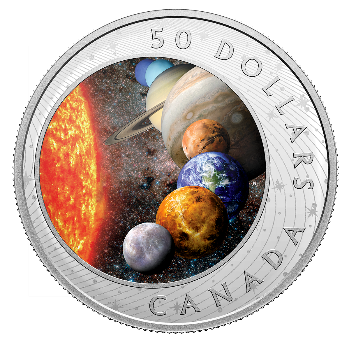 5 oz. Pure Silver Coin - The Solar System | The Royal Canadian Mint