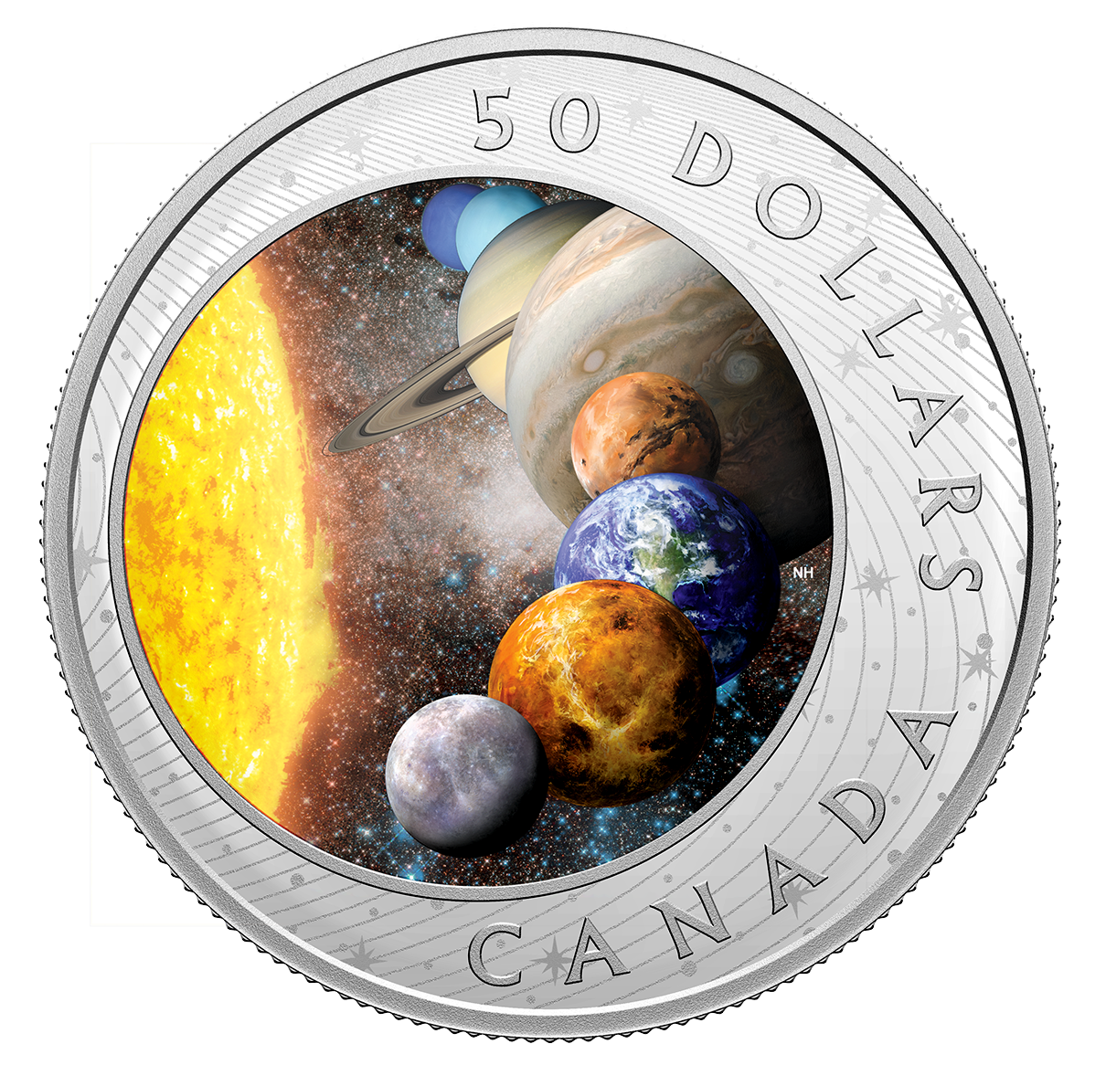 5 oz. Pure Silver Coin - The Solar System | The Royal Canadian Mint