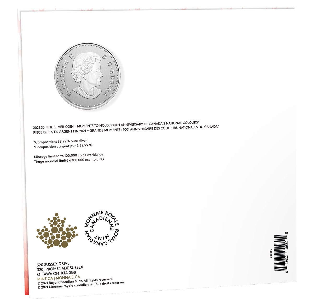 1/4 oz. Pure Silver Coin – Moments to Hold: 100th Anniversary of Canada ...