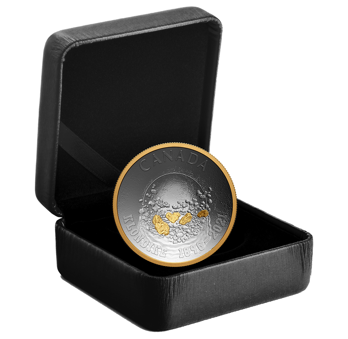 1 oz. Pure Silver Concave Coin – 125th Anniversary of the Klondike Gold ...