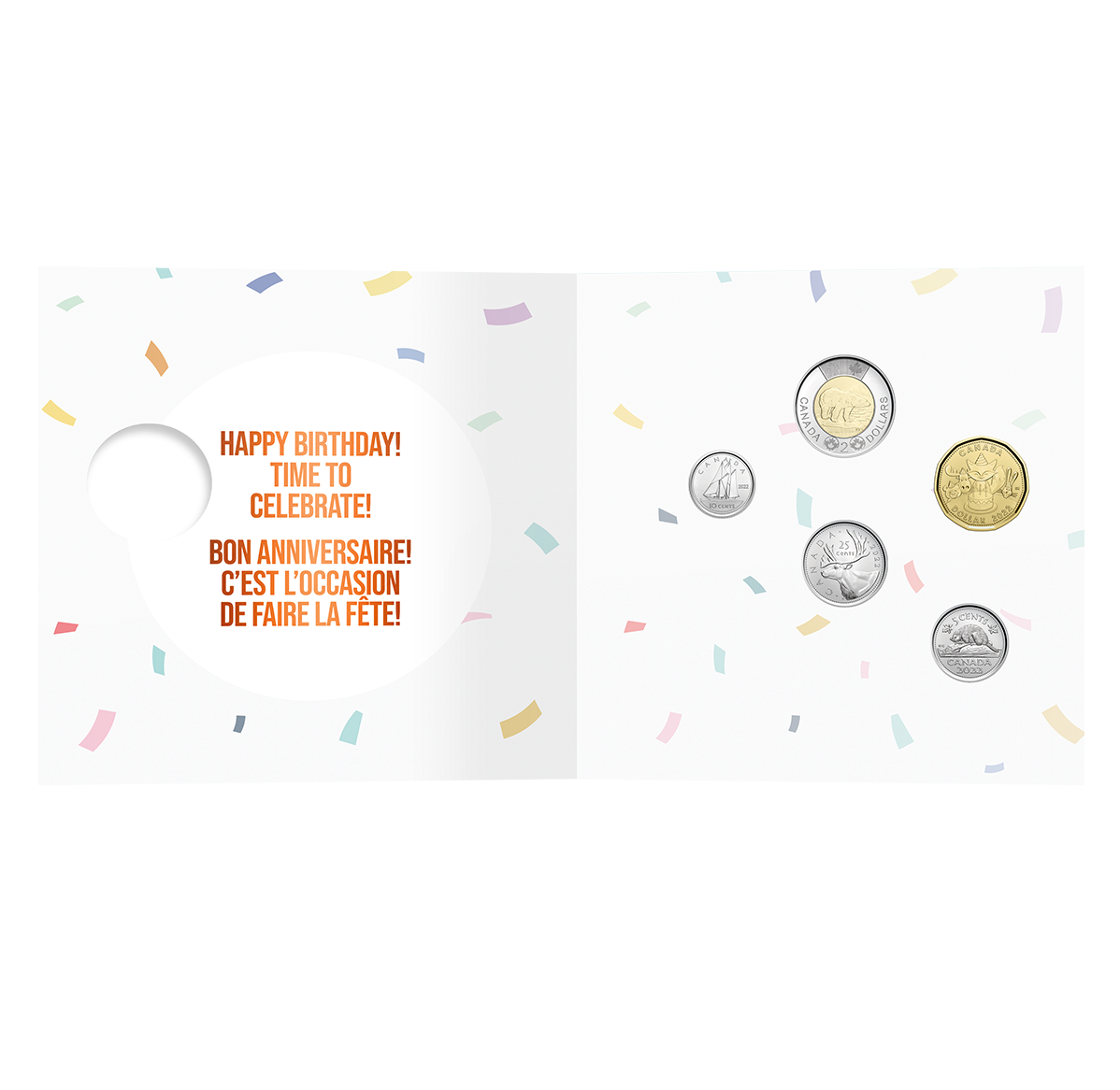 Birthday 5-Coin Gift Card Set (2022) | The Royal Canadian Mint