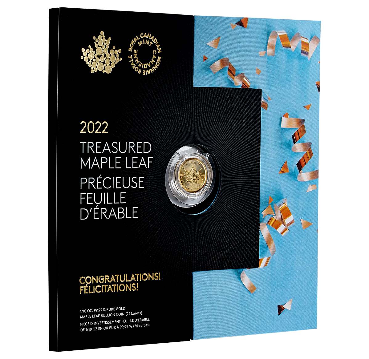 Pi ce De 1 10 Oz En Or Pur 99 99 Pr cieuse Feuille D rable En Or pi-ce-de-1-10-oz-en-or-pur-99-99-pr-cieuse-feuille-d-rable-en-or