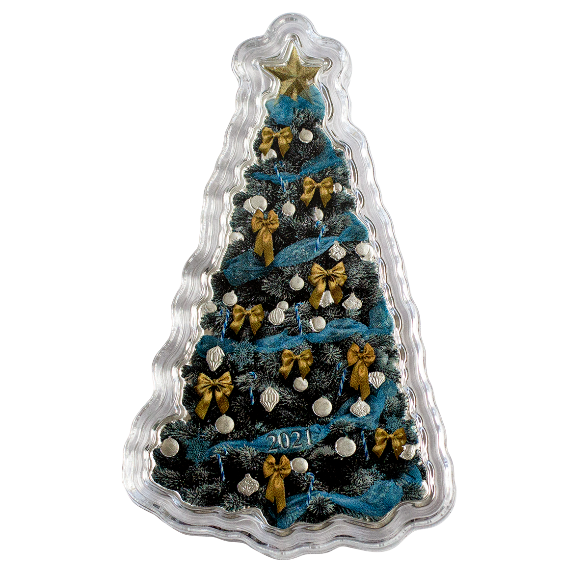 1 oz. Pure Silver Coloured Coin – Holiday Tree | The Royal Canadian Mint