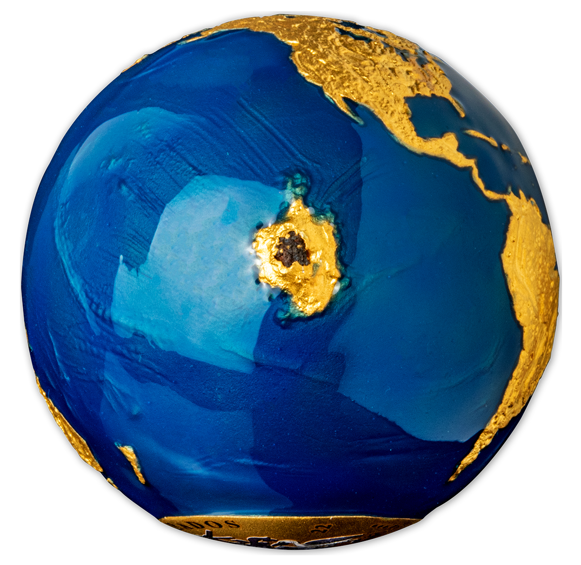 3 oz. Pure Silver Coin - Blue Marble with Gold Plating (2022) | The ...