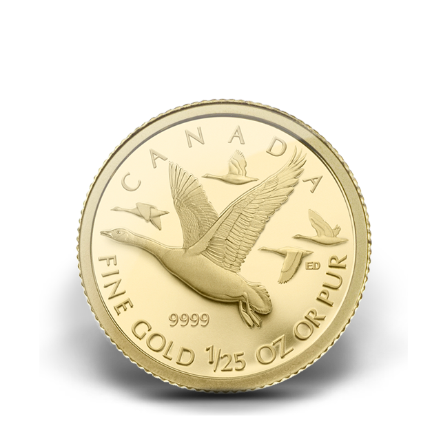 1/25-Oz Gold Coin - Geese (2011) | The Royal Canadian Mint