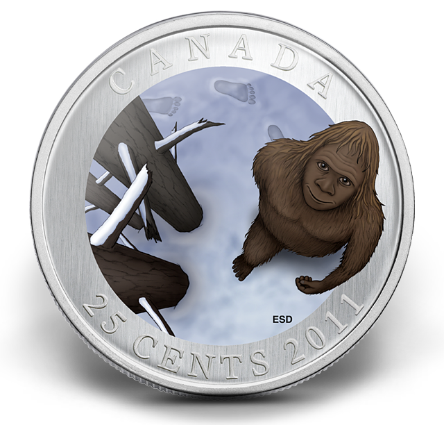 Sasquatch - Coloured Coin (2011) | The Royal Canadian Mint